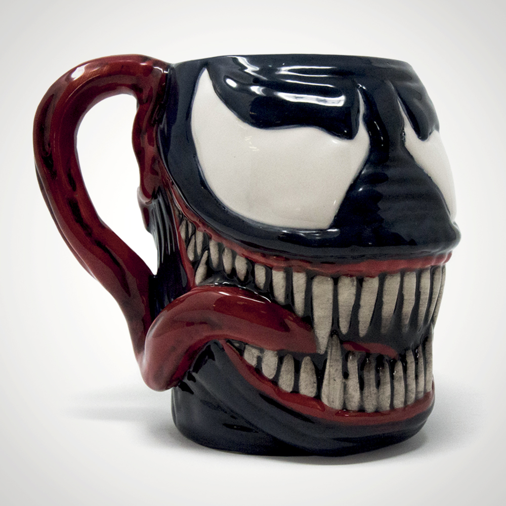Officially Licensed Marvel Venom Head 3D Mug