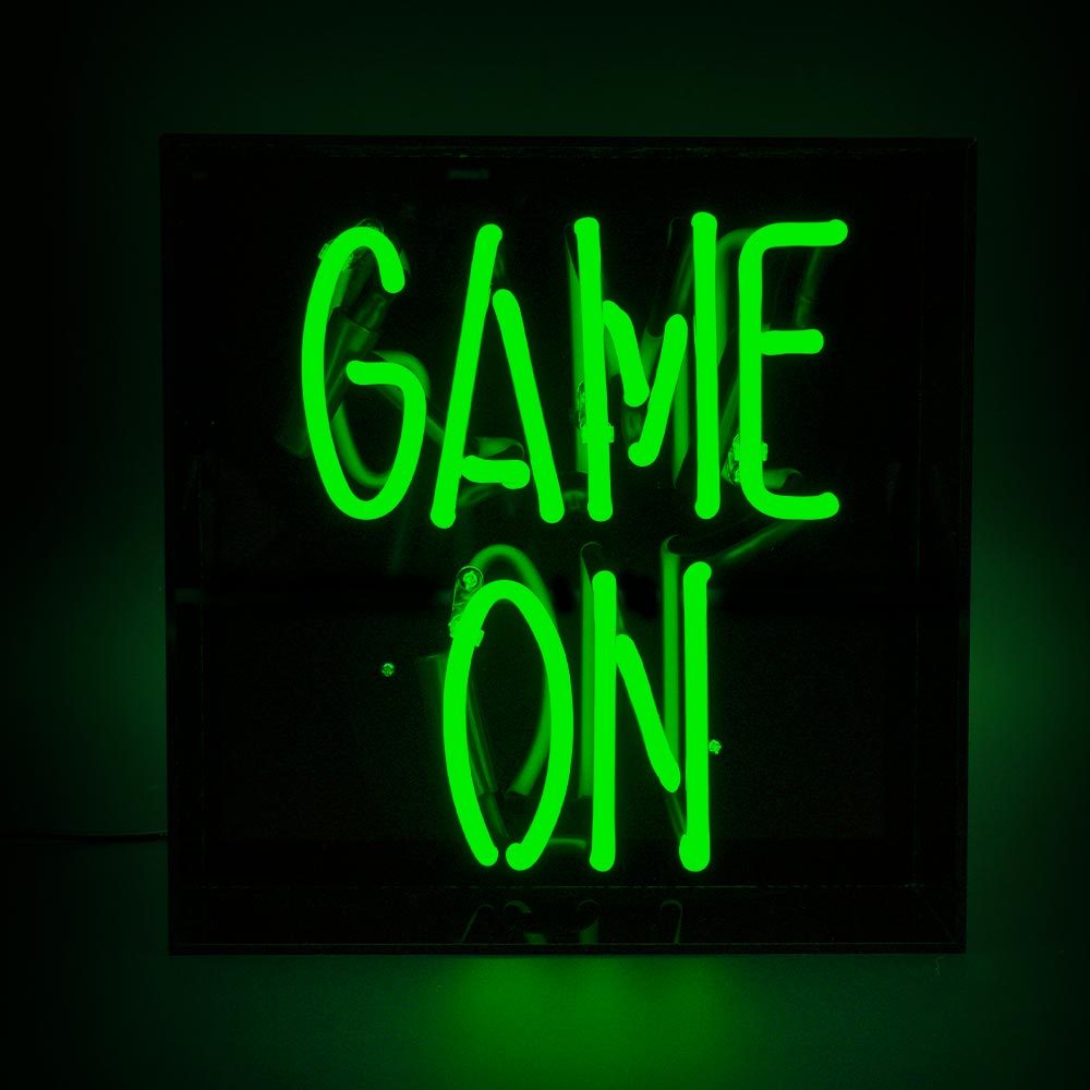 Game On Neon Box Light