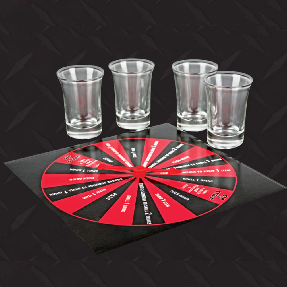 Spin, Sip or Strip Drinking Game. Ideal party game for Adults only