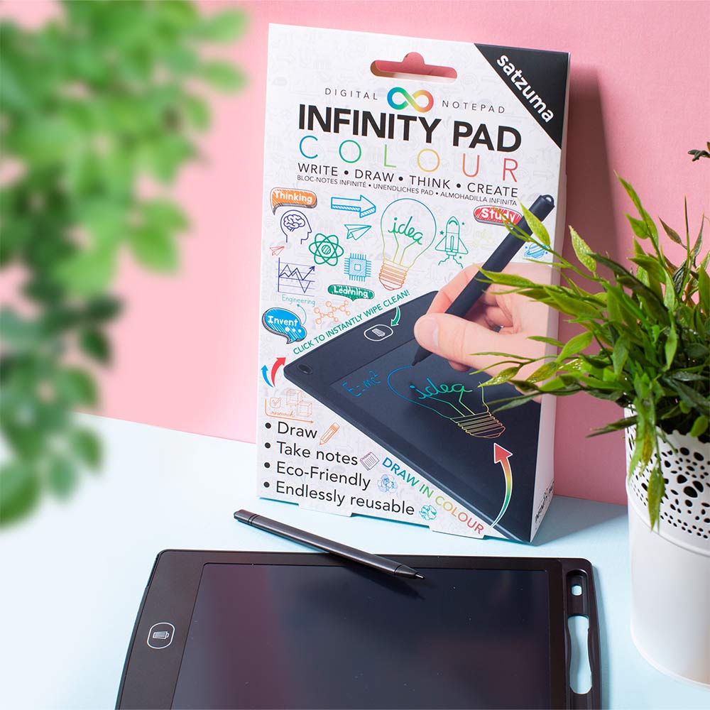 Infinity Pad Colour - Reusable LCD Sketch Pad and Note Pad
