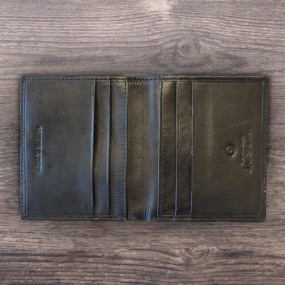 Ben Sherman Leather Mini Bifold Wallet – Black