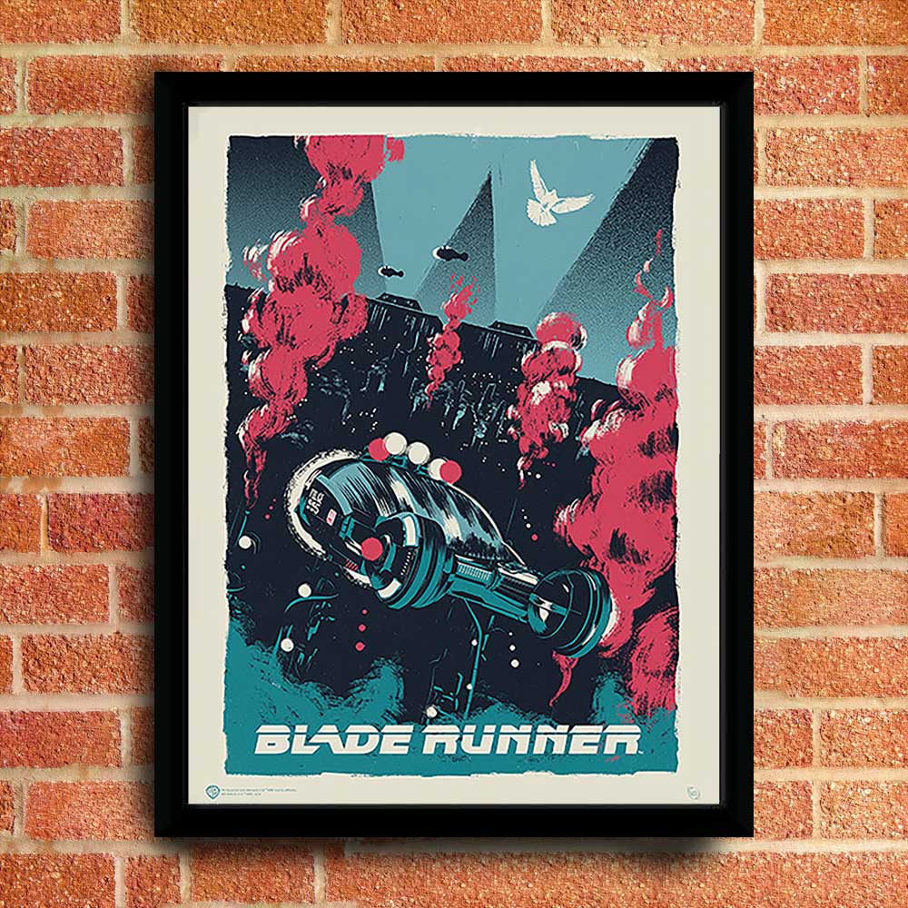 Blade Runner Spinner Car Framed Collectors Print