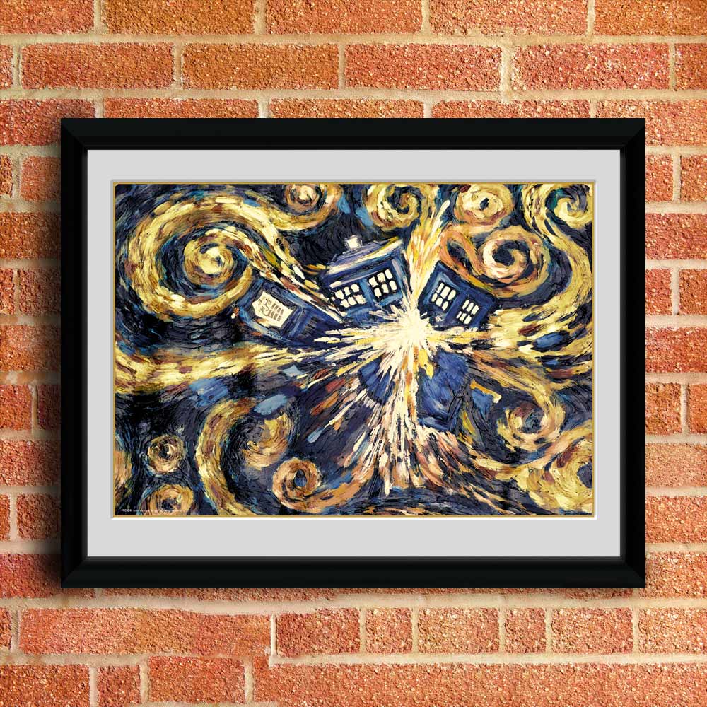 Doctor Who Exploding TARDIS Framed Collectors Print