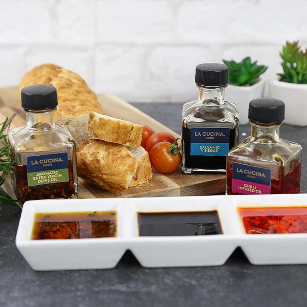 Dipping Trio – Dips and Stoneware Dish