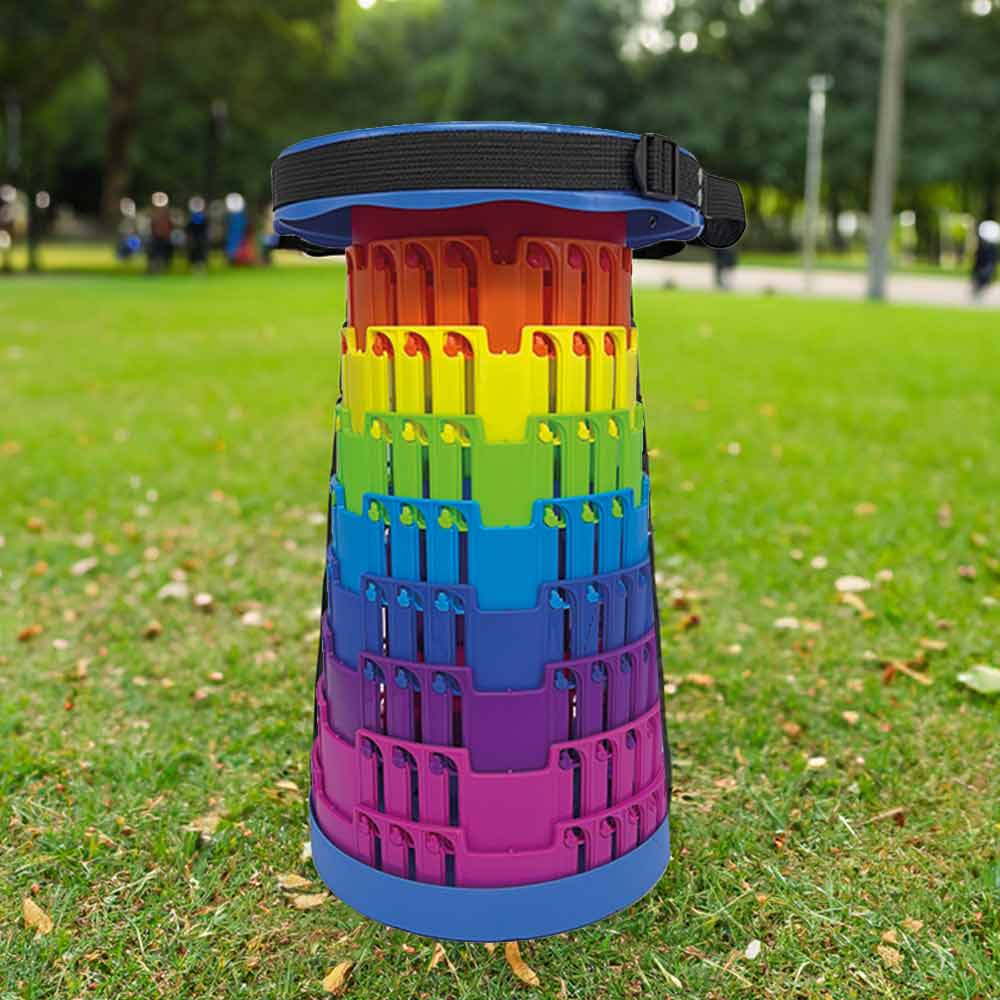 Telescopic Stool - Blue Rainbow