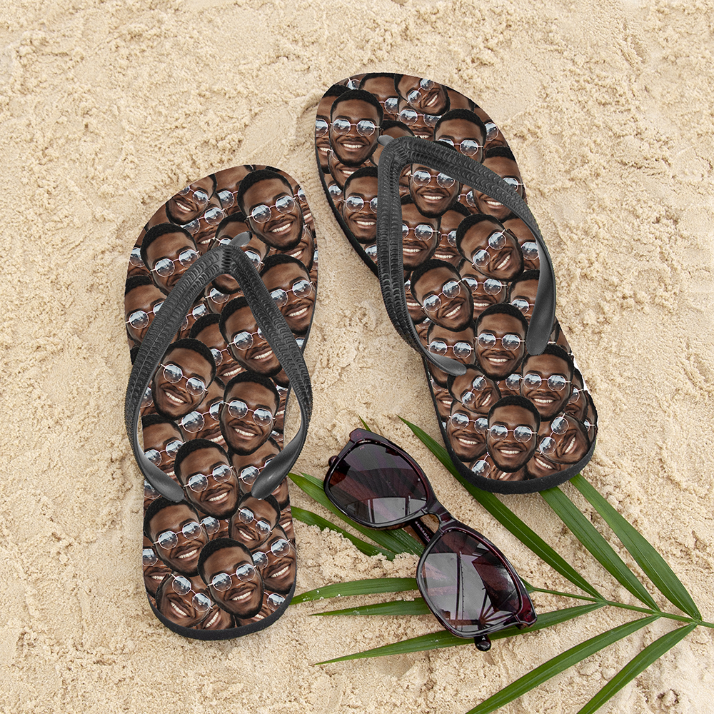Personalised Photo Flip Flops - Large
