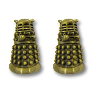 Doctor Who Dalek Cufflinks Gold | Perfect Super Fan Gift