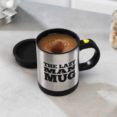 Lazy Man Self Stirring Mug Novelty mug