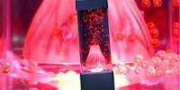 Large Volcano Lamp - Fun Desktop Accessory Erupts Red Lava Beads