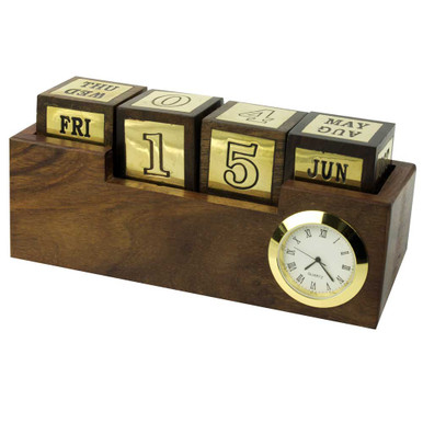 Desk Clock & Calendar. Ideal gift for you home desk