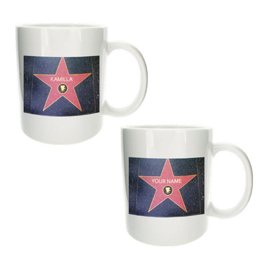 Personalised Hollywood Star Mug - Hollywood Walk Of Fame Cup