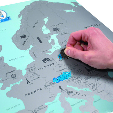 Europe Scratch Map - Personalised Map of Europe