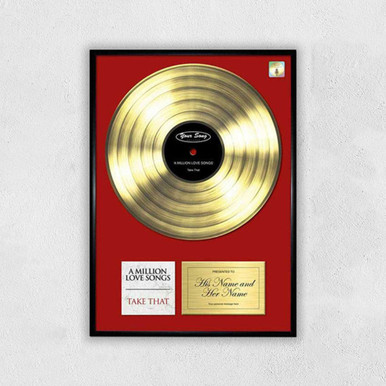 Your Song Poster in Gold. Personalised Gifts.
