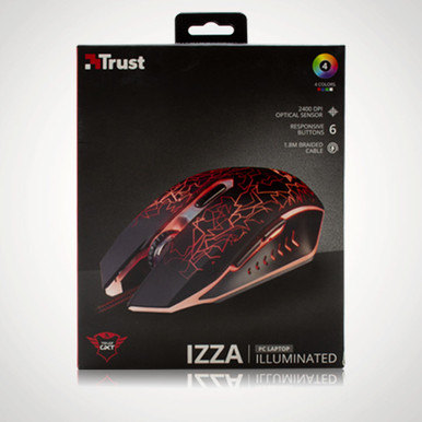 Trust GXT105 Izza Illuminated Gaming Mouse