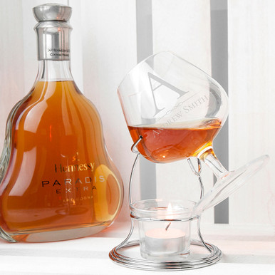 Personalised Brandy Warmer Set Add a Name | Menkind