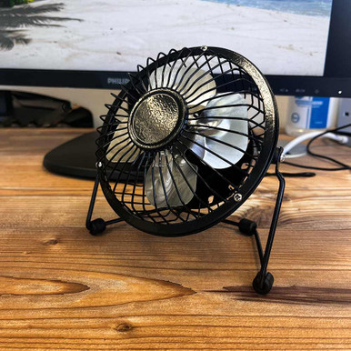 BeCool Mini USB Fan Black | Menkind