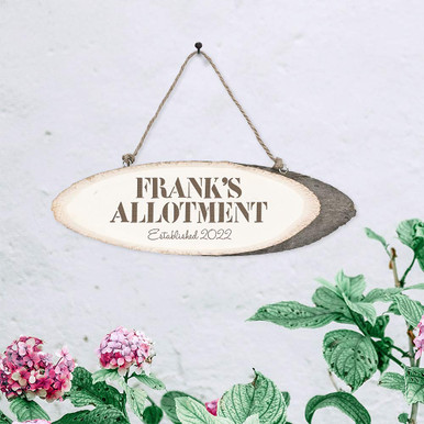 Personalised Garden Allotment Sign