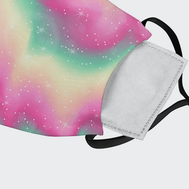 Aurora Borealis Face Mask with 2 Filters