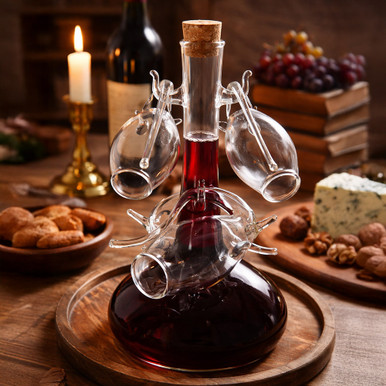 Bar Bespoke Port Decanter and Sipper Set | Menkind