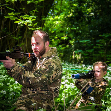 Forest Laser Tag Experience with Lunch for Four