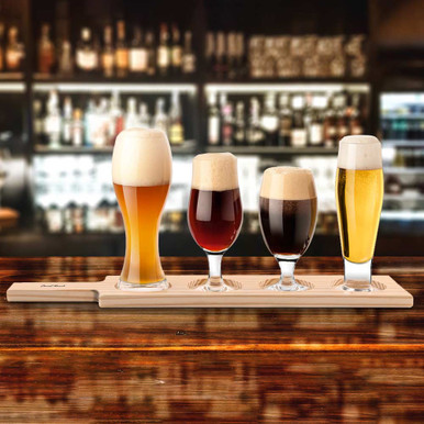 Final Touch Beer Tasting Set with Guide – 6-Piece Set