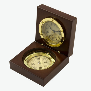 Admiral's Clock and Compass Set