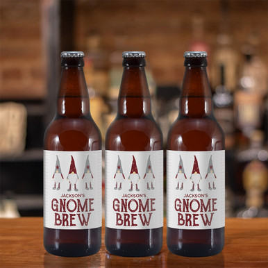 Personalised Set of 3 Beers - Gnome Brew