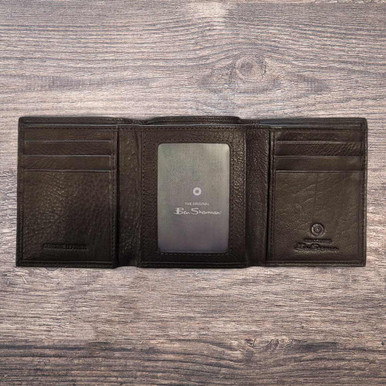 Ben Sherman Leather Trifold Wallet – Brown