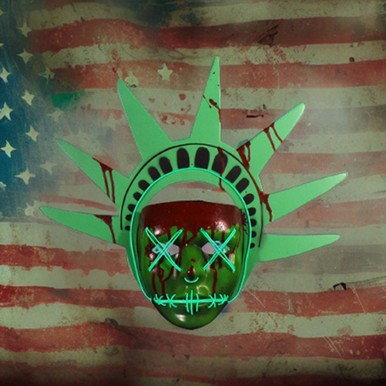 Purge Election Year Lady Liberty Replica Light Up Mask