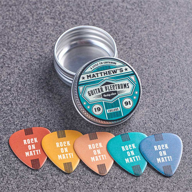 Personalised Colour Guitar Plectrums | Menkind
