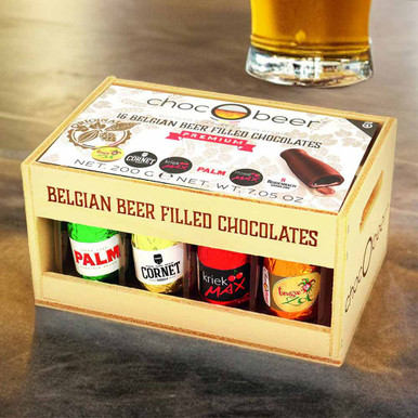 ChocObeer 16 Belgium Beer Filled Belgium Chocolate Miniatures