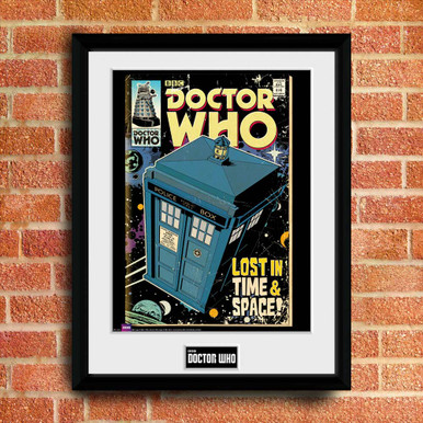 Doctor Who Graphic Novel TARDIS Framed Collectors Print