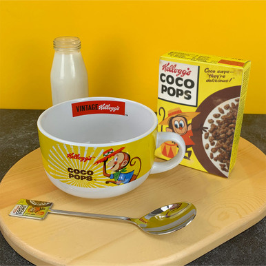 Kellogg's Coco Pops Heritage Style Bowl Mug & Spoon Set