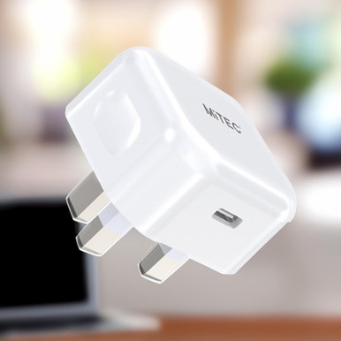 MiTEC MiPOWER Fast USB Mains Charger - White | Menkind