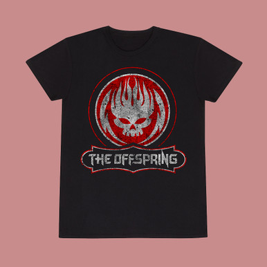 The Offspring: Distressed Skull T-Shirt | Menkind