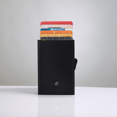 C-Secure RFID Metal Cardholder Wallet - Black | Menkind