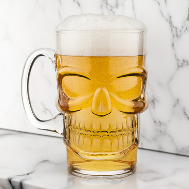 Skull Beer Glass | Menkind