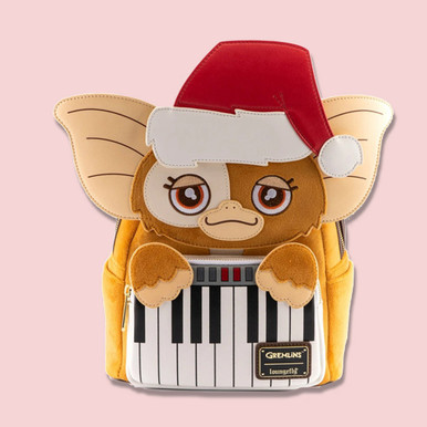 Gremlins Gizmo Holiday Cosplay Loungefly Mini Backpack with Hat
