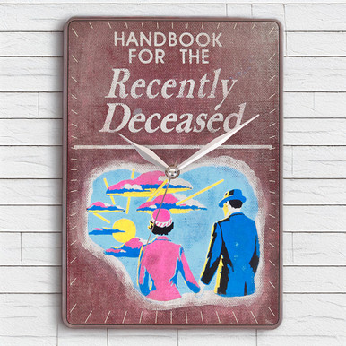 Beetlejuice Handbook Wall Clock