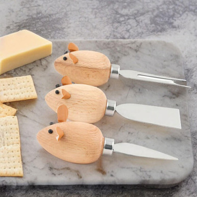 Mice Cheese Knives Set | Menkind