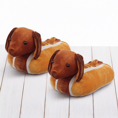Sausage Dog Shaped Slippers