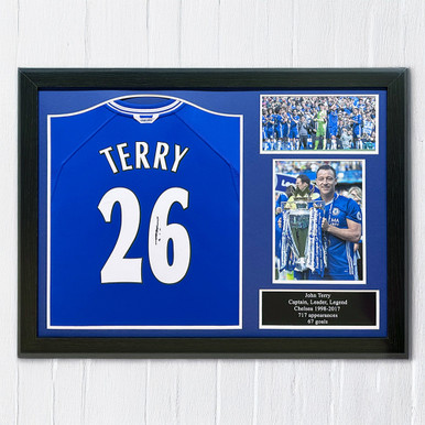 John Terry Signed Chelsea Shirt - Framed | Menkind