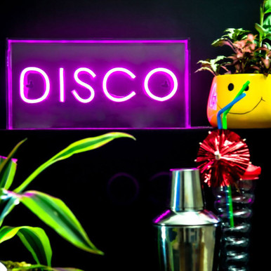 Disco LED Neon Lightbox | Menkind