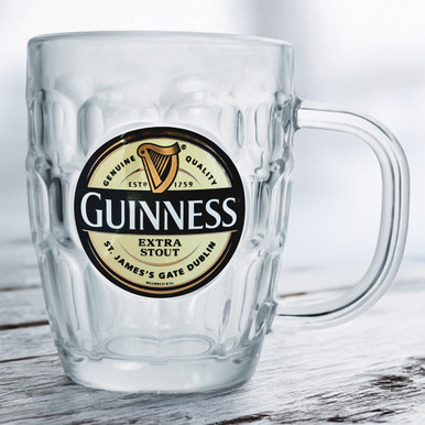 Guinness Label Dimpled Pint Tankard | Menkind