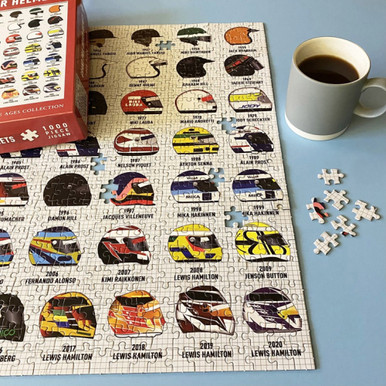 Grand Prix Driver Helmets Jigsaw Puzzle | Menkind