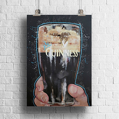 Guinness Split the G Original Artwork A3 Print | Menkind