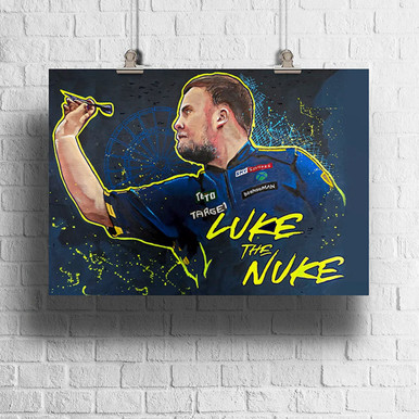Luke ‘The Nuke’ Littler Original Artwork A3 Print | Menkind
