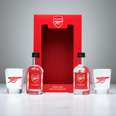 Arsenal FC Vodka Shot & Glasses Set | Menkind