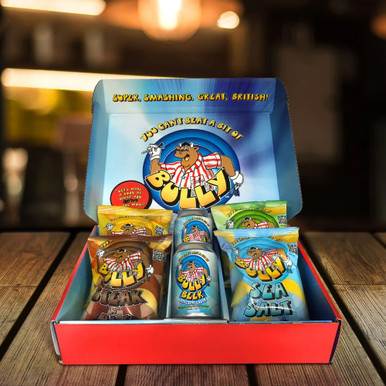 Bully Bullseye Beer & Snacks Gift Set | Menkind