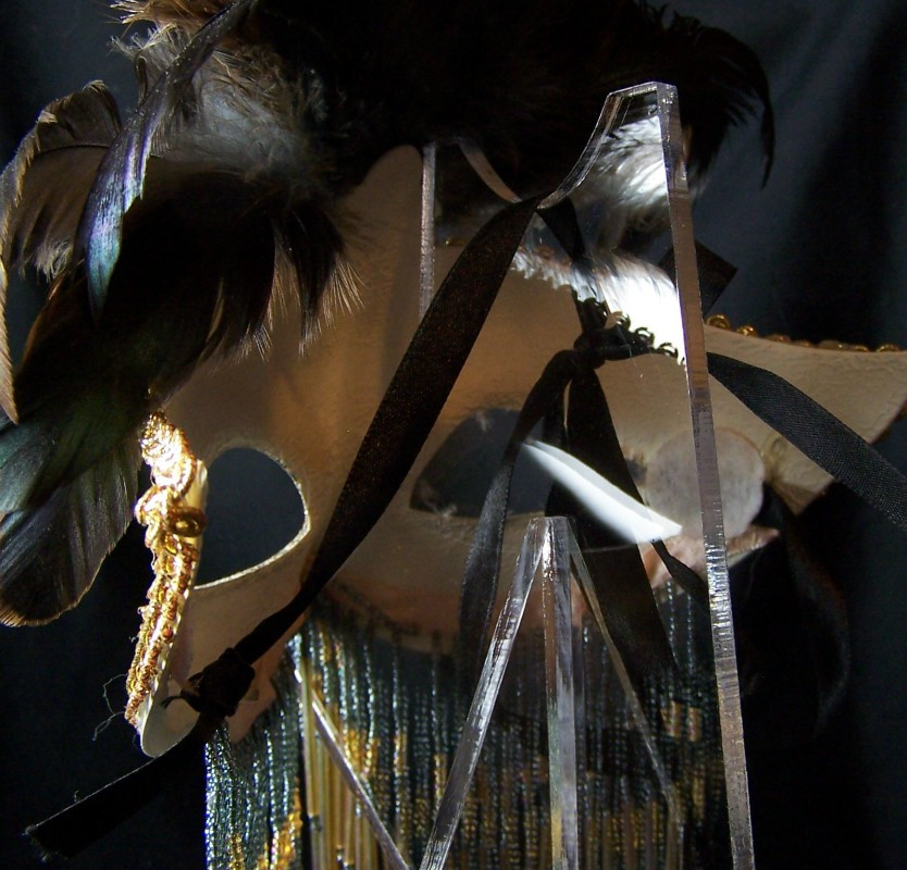 Mardi Gras mask stand - Display Stands Direct